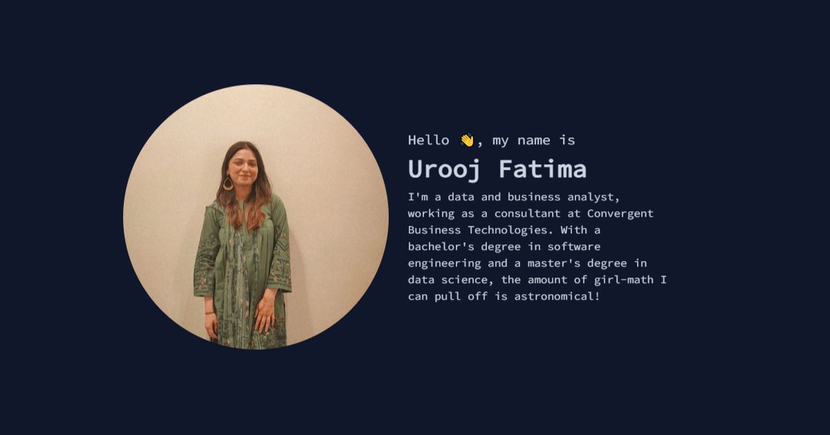 Urooj Fatima | Portfolio